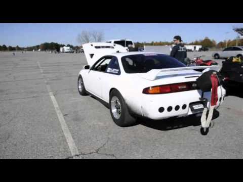 MRD 2JZ S14 275 drag radial street car - YouTube