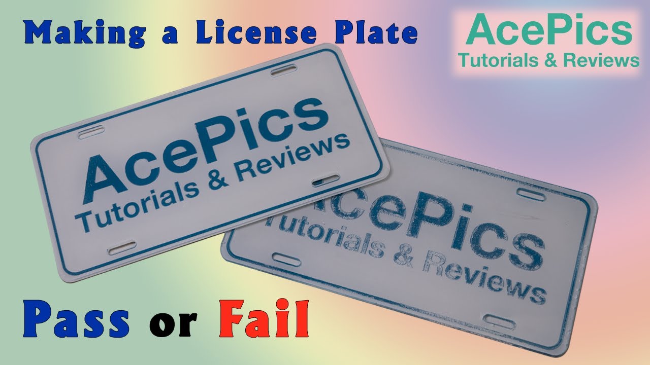 Making a Personalized License Plate - YouTube