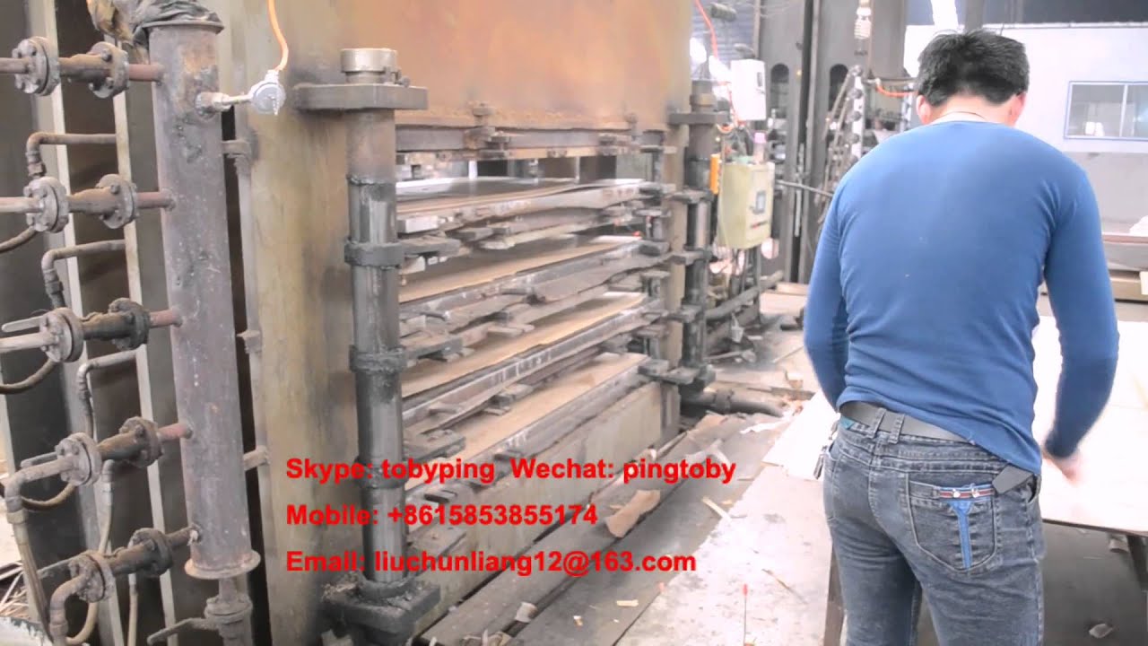 MDF mould door skin manufacturing process - YouTube