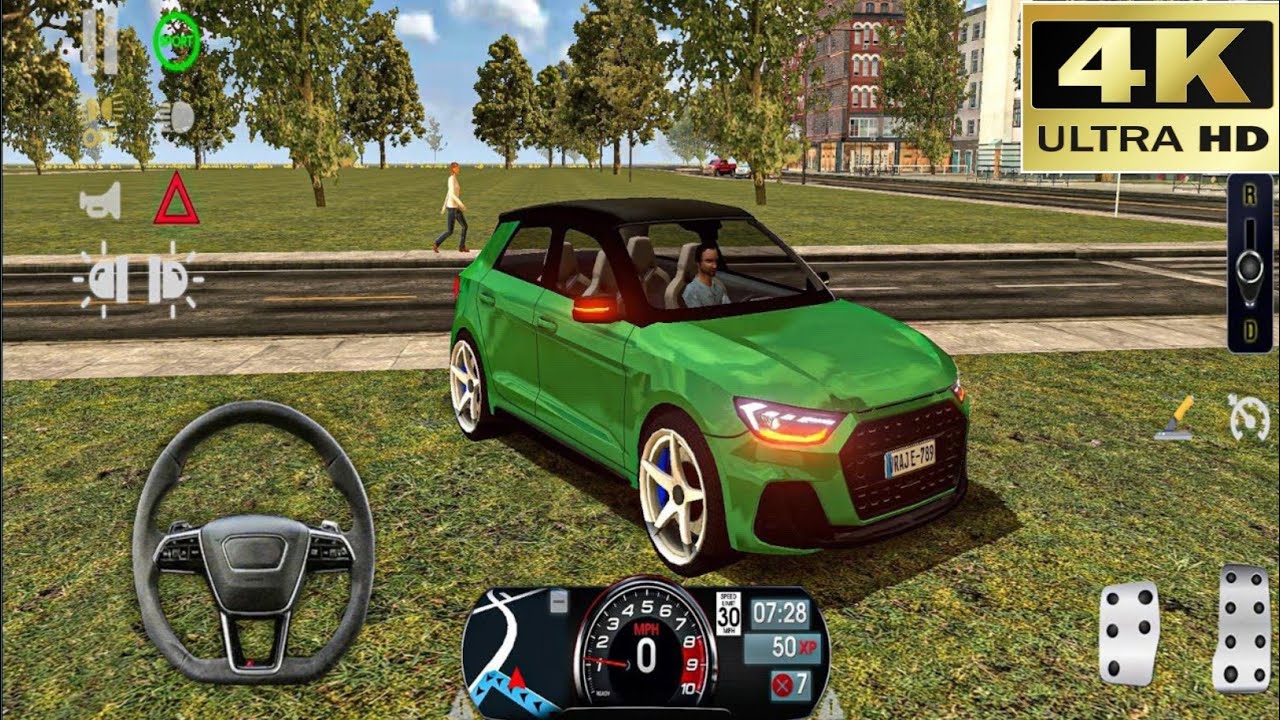Audi A1 Car test Drive Driving School Simulator - YouTube