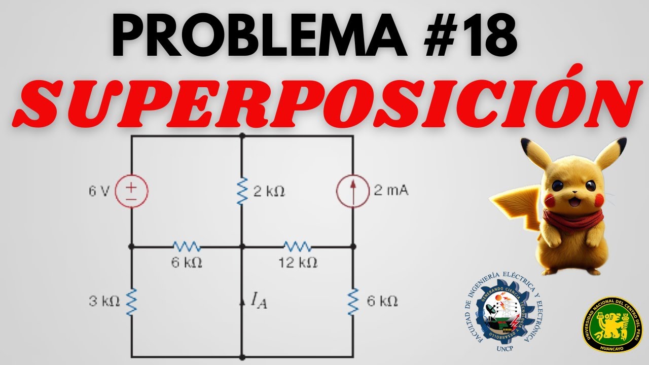 PRINCIPIO DE SUPERPOSICIÓN EN CIRCUITOS ELÉCTRICOS - PROB.#18 - Irwin ...