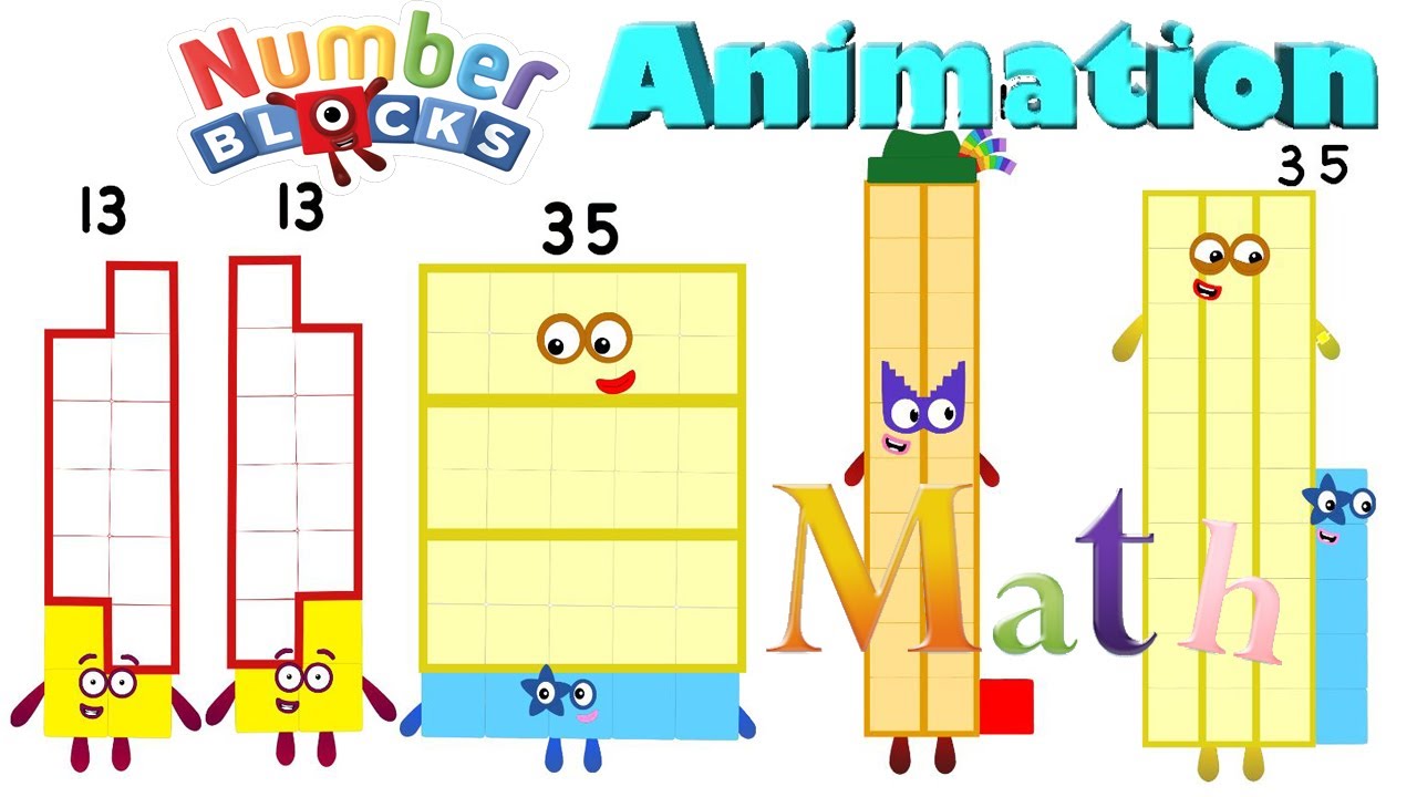 Numberblocks animation: Rainbow Fives | The New Painter In Numberland ...