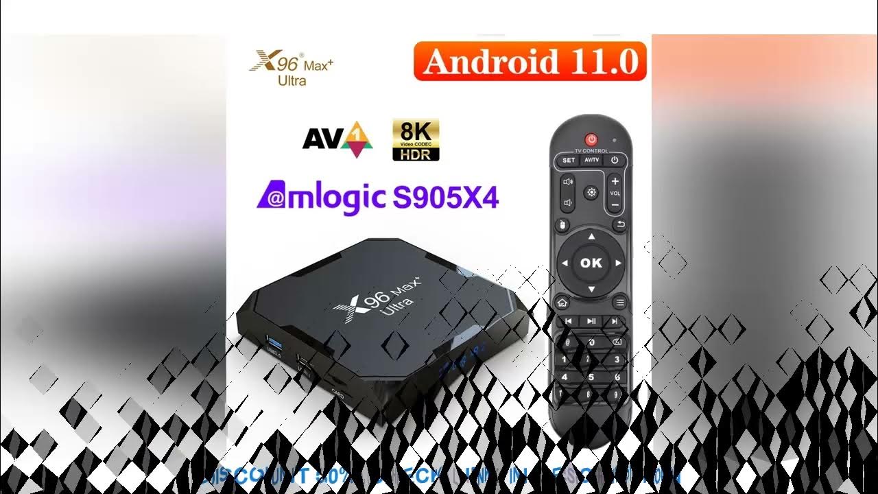 X96Max Plus Ultra TV Box Android 11 Amlogic S905X4 4GB 32GB TVBOX AV1 8K Wifi BT X96 Max Media ...