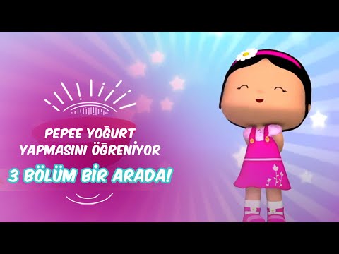 Pepee Yoğurt Yapmasını Öğreniyor🥛🥛🍿 Leliko ve Pisi İle 3 Bölüm Bir Arada | Düşyeri