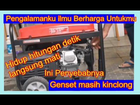 Genset distar hidup bentar langsung mati, ini masalahnya bossku.