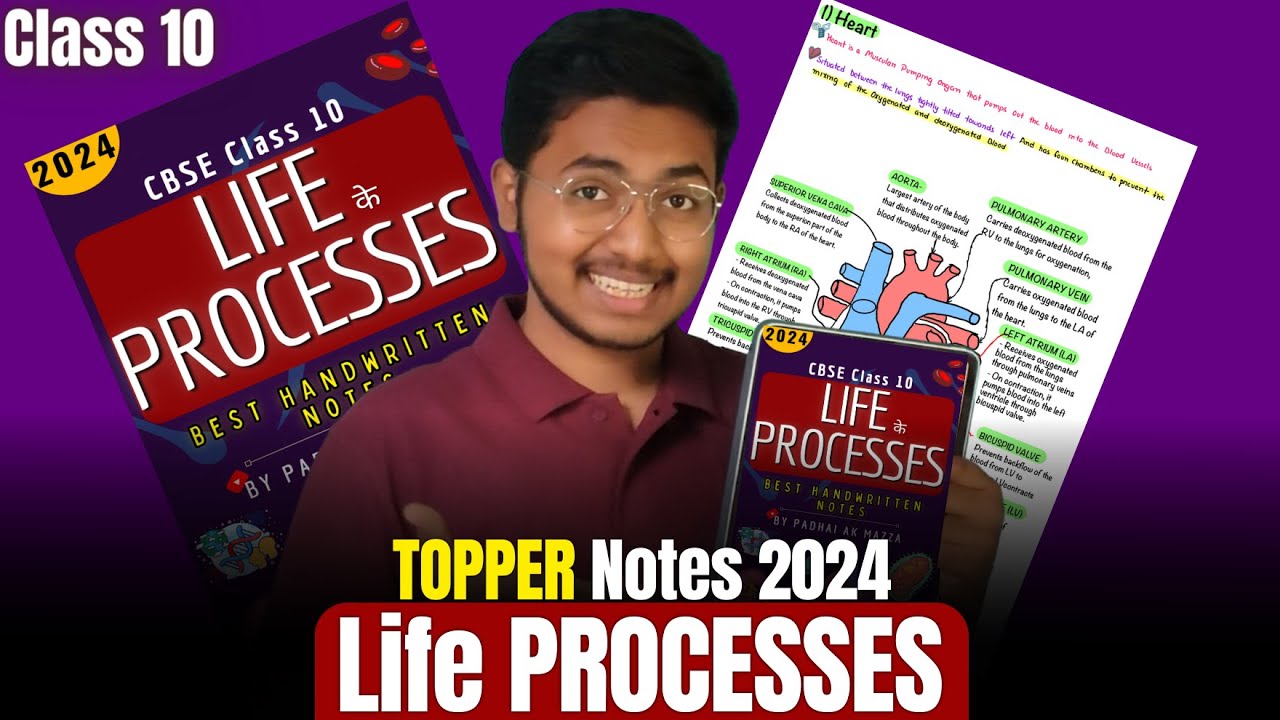 Life process Full Chapter Handwritten notes | CBSE class 10th Boards ...