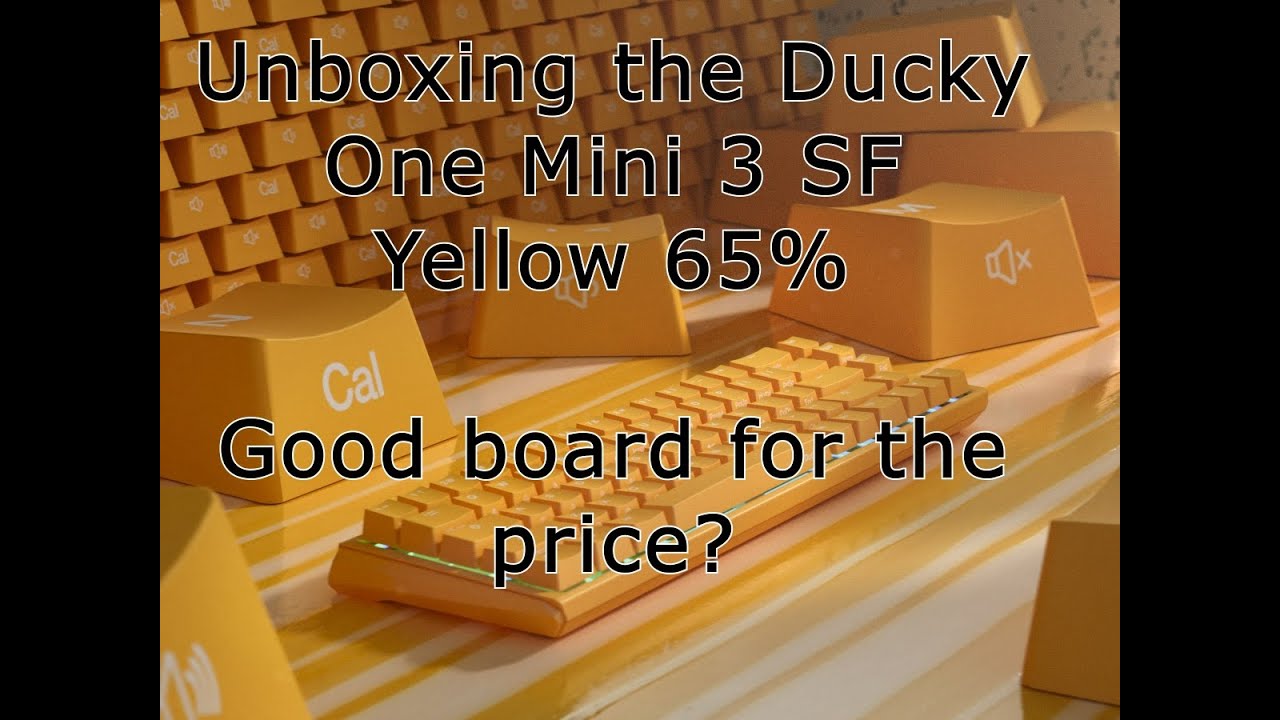 Ducky One 3 Mini SF 65% Mechanical Keyboard Unboxing - YouTube