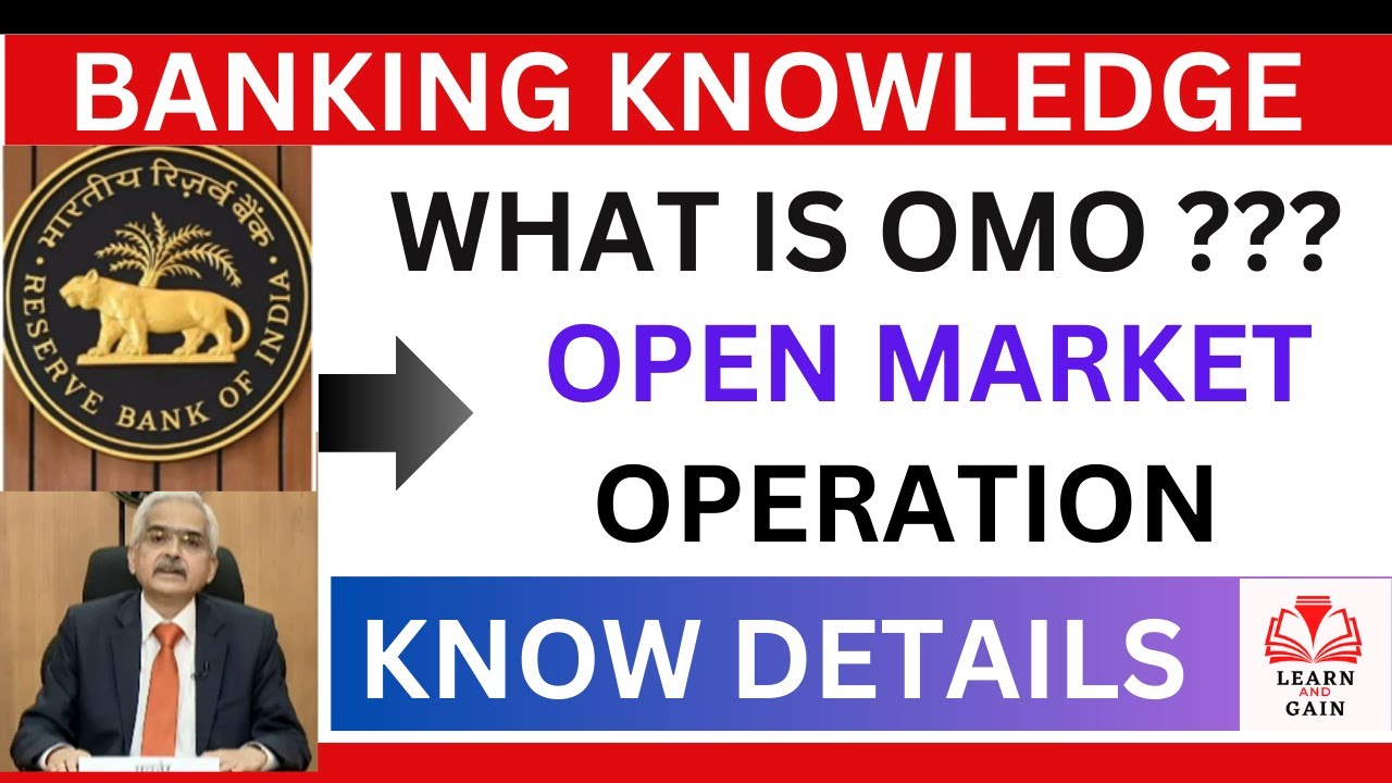 What is OMO ? || Open Market Operation || Banking Knowledge - YouTube