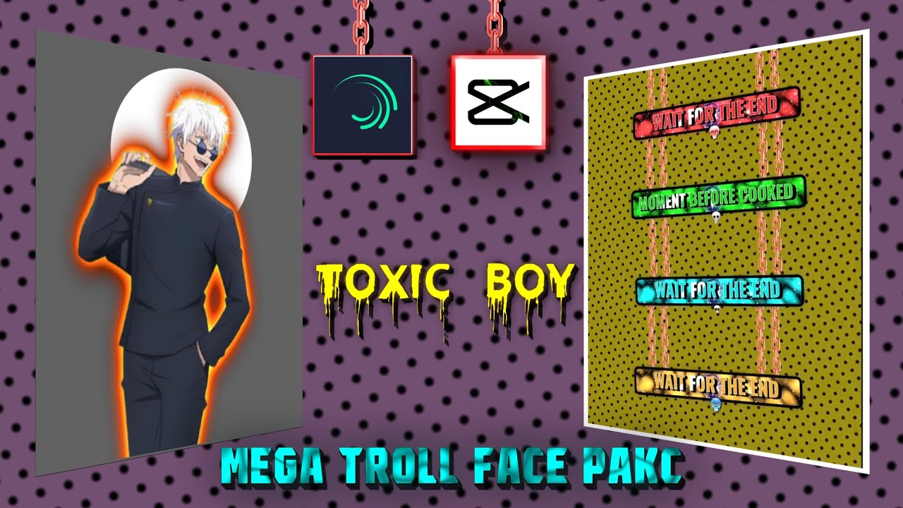 MEGA TROLL FACE EDITING PACK || ALIGHT MOTION XML || DON'T MISS - YouTube