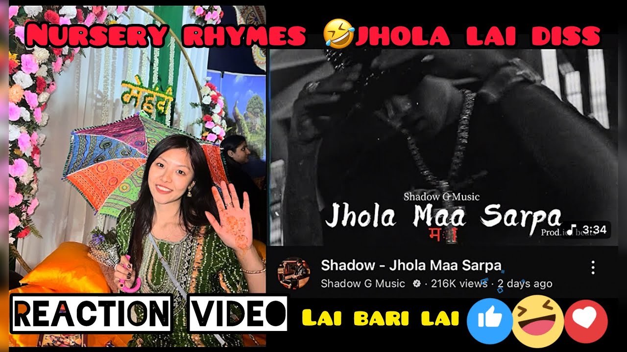 Reacting on Shadow G Music Video (Diss track Jhola lai) - YouTube