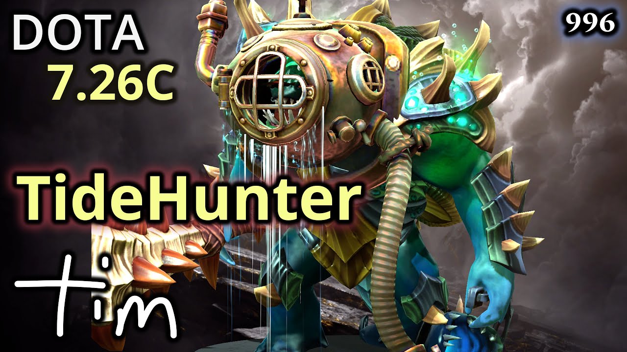 TideHunter Dota 2 | 7.26c | Old School Support with Tilted Guild - YouTube