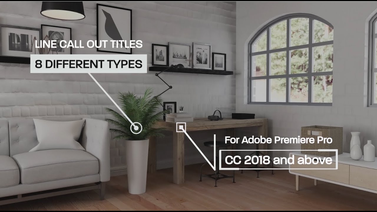Line Call Out Titles for Premiere Pro CC 2018 - 2020 - YouTube