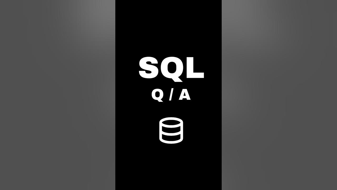 SQL. Q/A #trending #coding #shortsvideo #shortviral #question #answer #sql #datastructures - YouTube