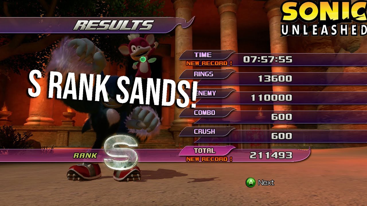 S RANK SANDS! - SONIC UNLEASHED DLC STAGES! - YouTube