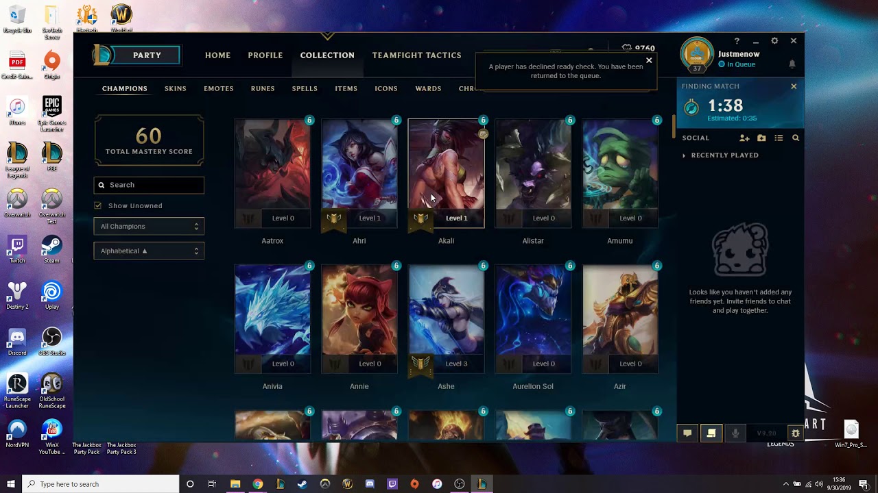 League Client Fails to Accept Game - YouTube