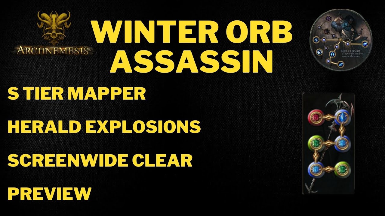 POE 3.17 Omniscience Winter Orb Assassin! The build for fast mapping ...