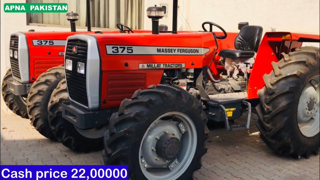 Massey Ferguson 375 4×4 Millat tractors new model Review. With booking ...