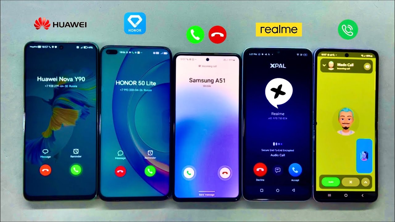 Snapchat, xPal Incoming call Huawei NY90 + Honor 50 + Samsung A51 + Z ...