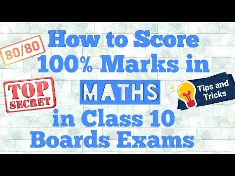 How to score 100% in Maths in Class 10 Board Exams|| 2023-24 - YouTube