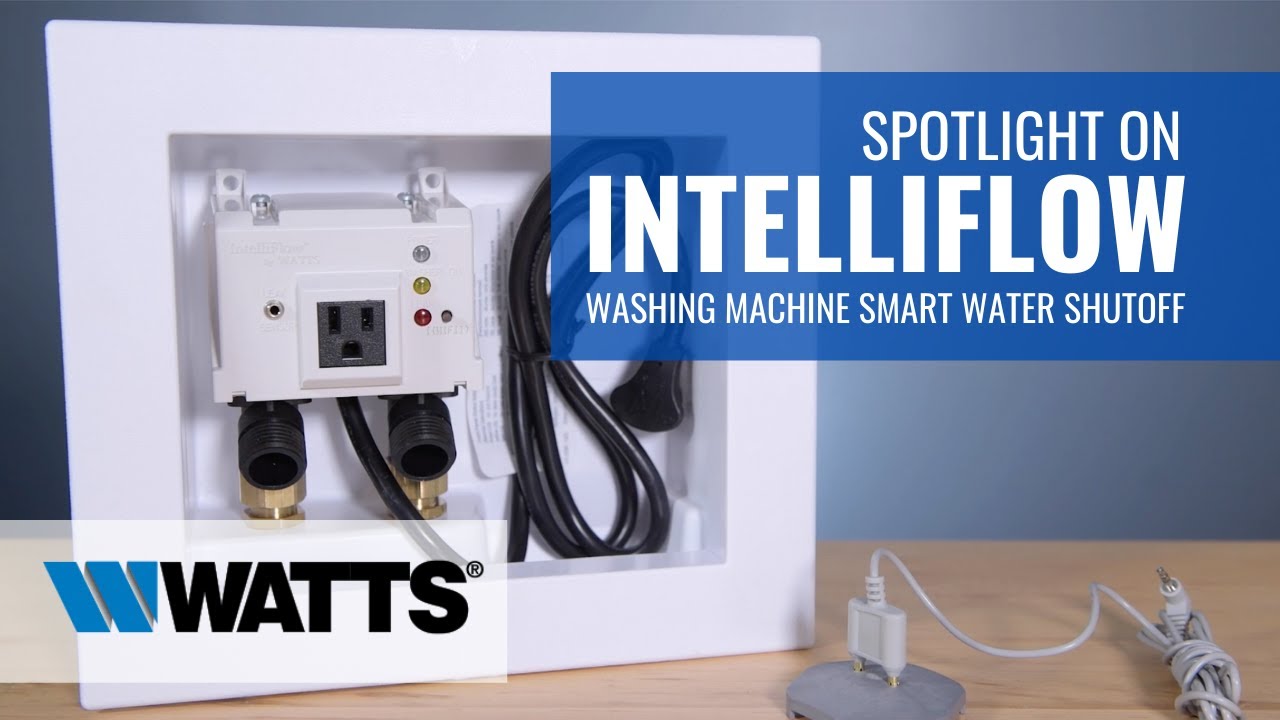 IntelliFlow Washing Machine Smart Water Shutoff - YouTube