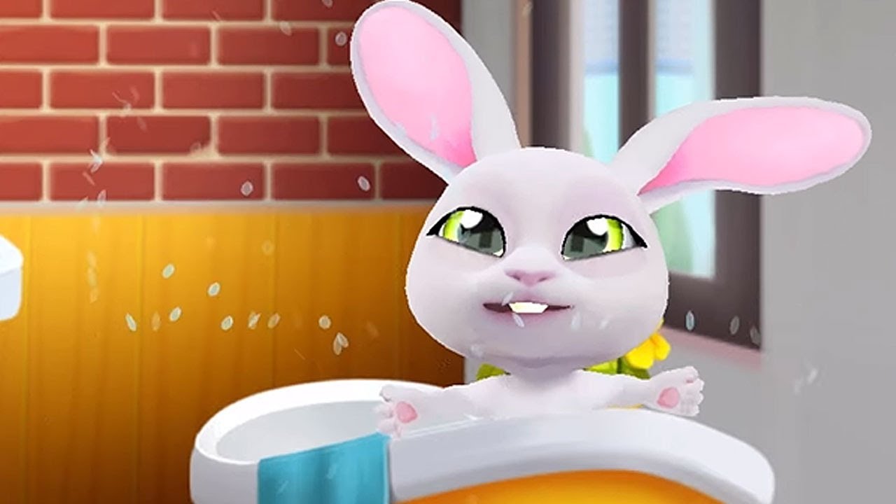 Bu the virtual Bunny - Cute pet care game 可愛兔子手機遊戲 - YouTube