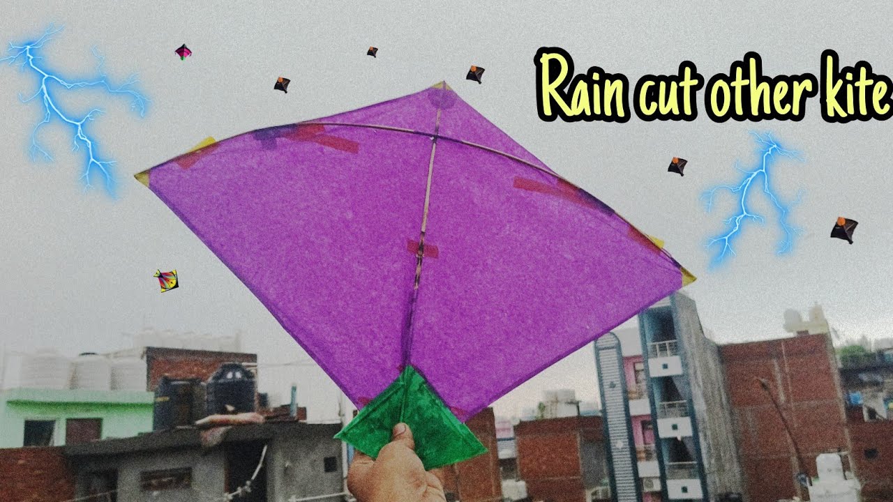 Rain Cut Other Kite | 💨 How to cut other kite | Kite Flying | Kite ...