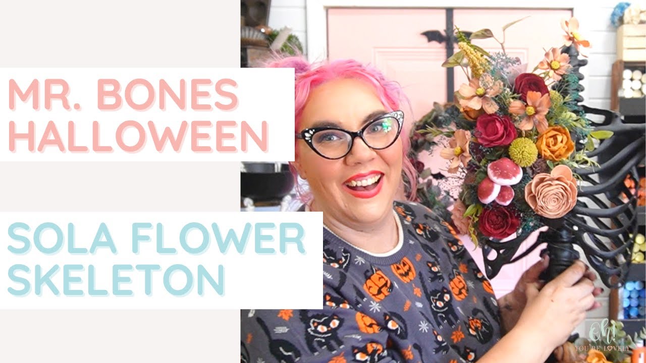 How to make a floral skeleton - YouTube