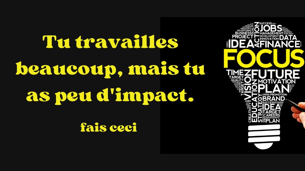 Comment améliorer ta focalisation pour avoir plus d'impact et porter ...