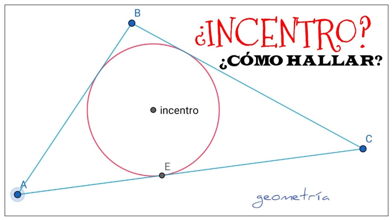 ¿CÓMO UBICAR EL INCENTRO EN EL TRIÁNGULO? - YouTube