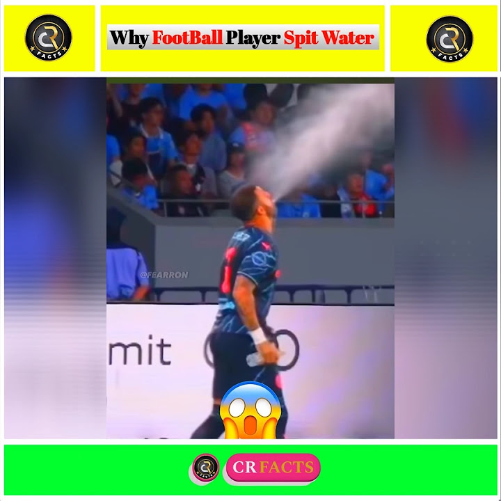 Why Football Players Spit Water 😳 | CR Facts | #facts #shorts #short #football | - YouTube
