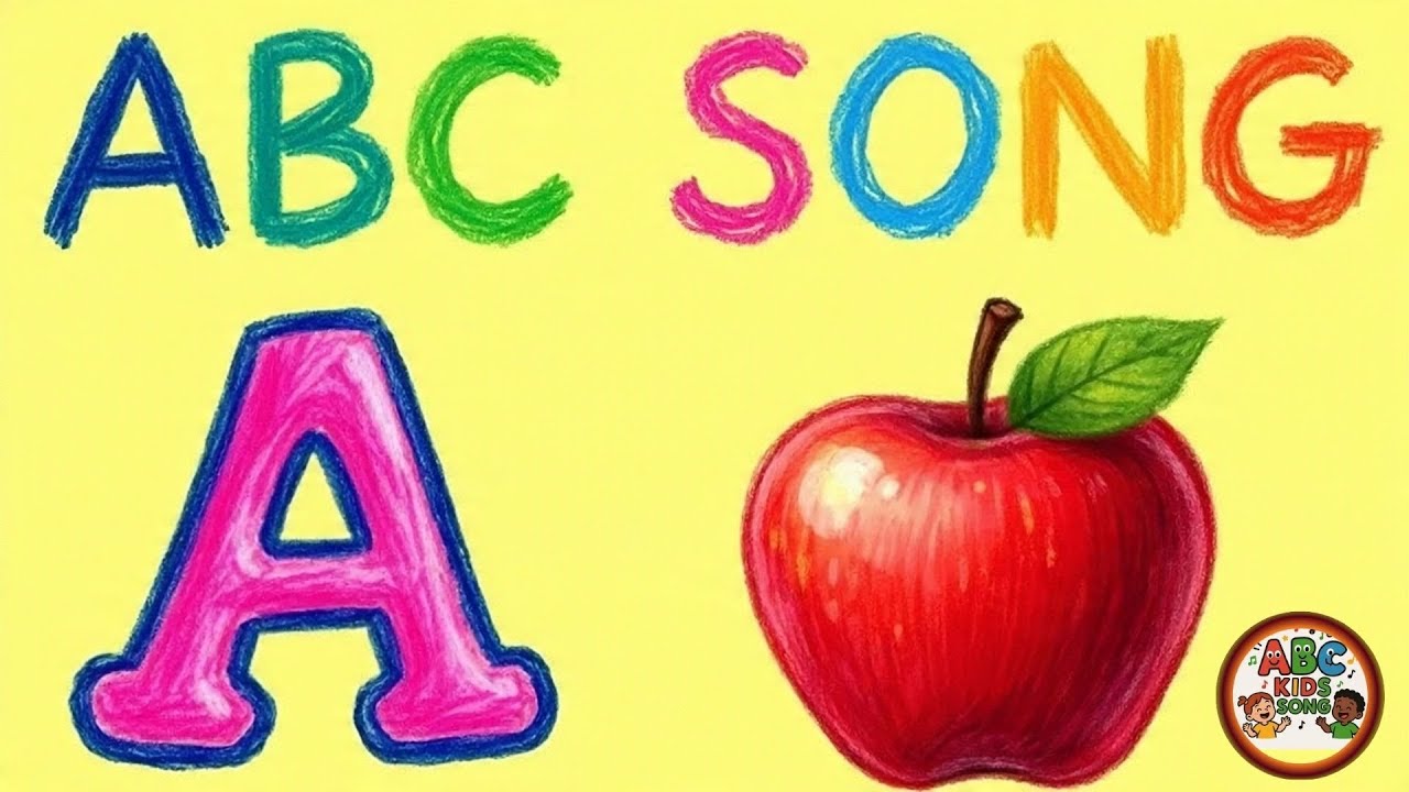 ABC Song for Kids – Learn Alphabet with Fun A for Apple Nursery Rhymes ...