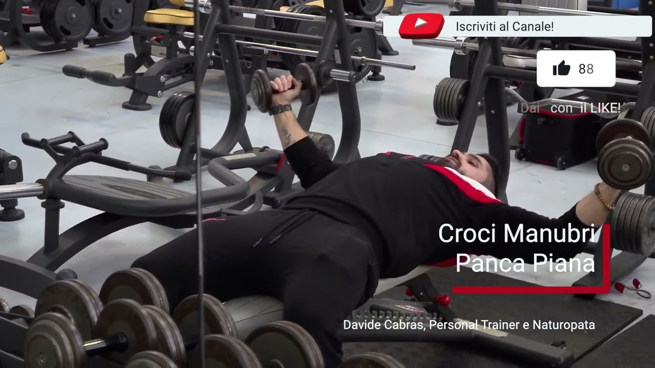 Croci Manubri Panca Piana - YouTube