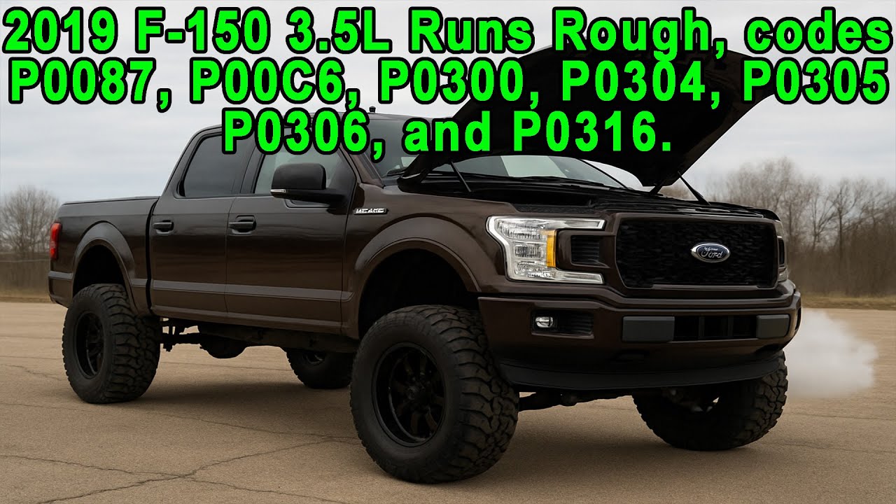 2019 F-150 3.5L Runs Rough and has codes P0087, P00C6, P0300, P0304 ...