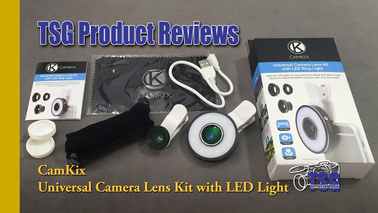 * Universal Camera Lens Kit With LED Ring Light CamKix Product Review ...