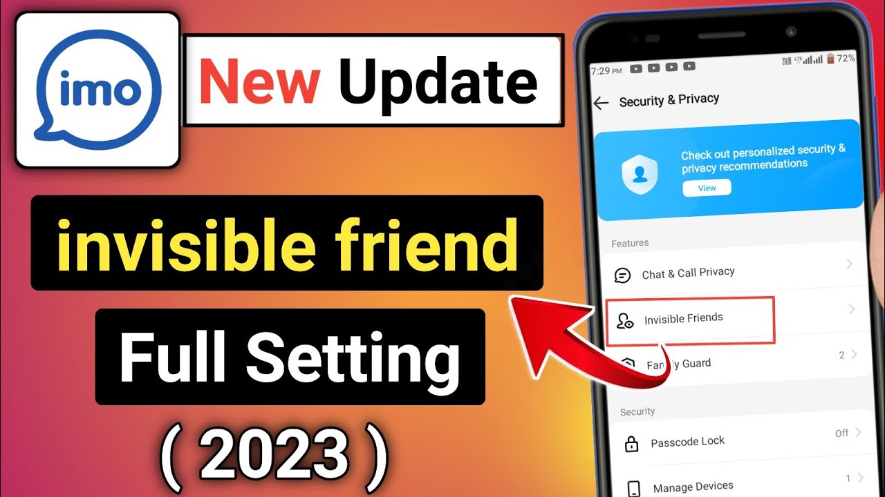 imo New🔥Update | imo invisible friend setting | Girl ️Friend ka number ...