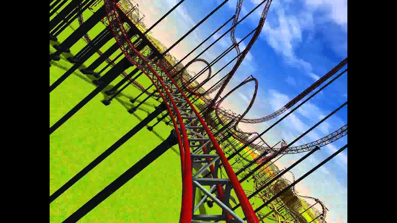 Big Bad Wolf (RCT3) Awesome Crazy death coaster of pure insanity - YouTube