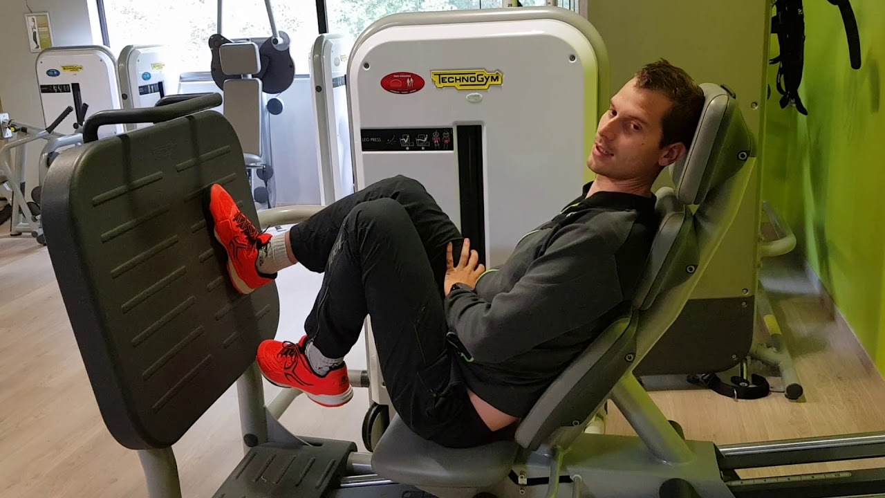 Travail des fessiers à la presse - YouTube