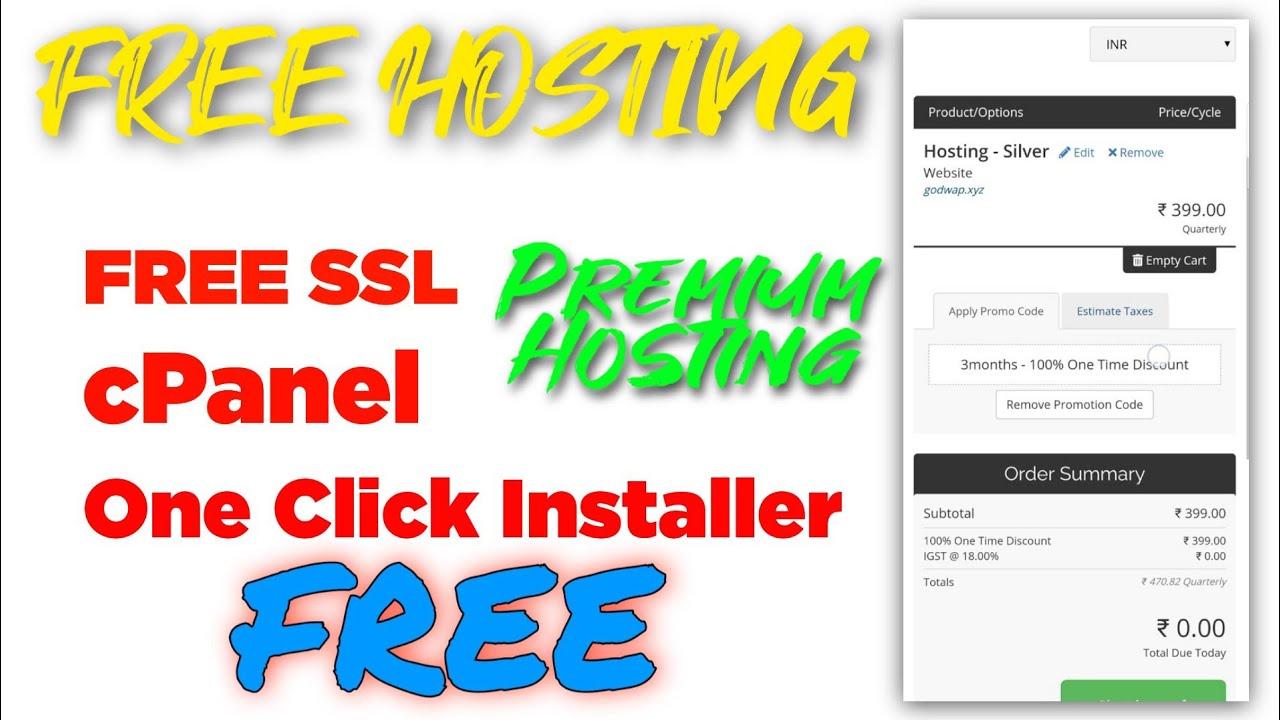 Free Premium Hosting Coupon Code | Free cPanel Wordpress Hosting ...