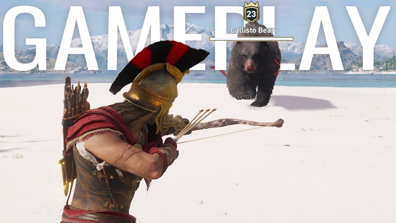 Assassin's Creed Odyssey Legendary Bear Fight Gameplay - YouTube