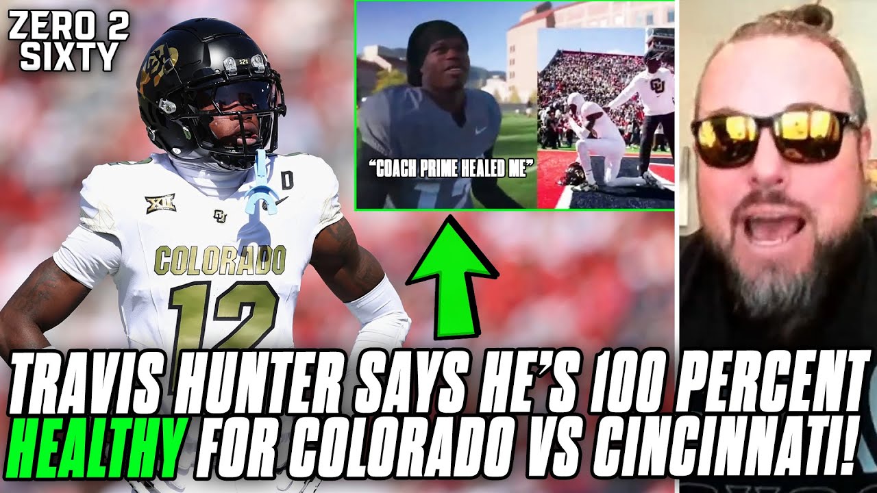Travis Hunter Says He's 100 PERCENT HEALTHY For Colorado vs. Cincinnati ...