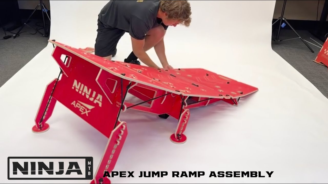 How to Assemble the Ninja MTB Apex Mountain Bike Jump Ramp | Step-by ...