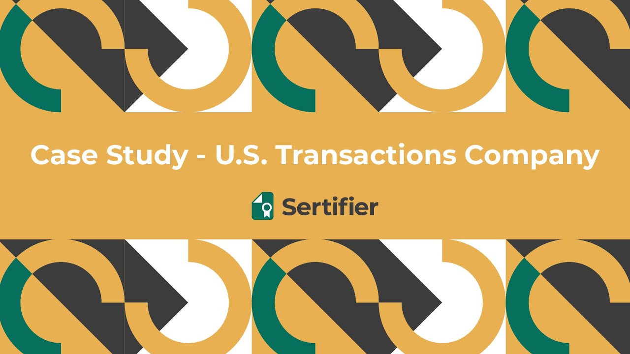 Case Study - U.S. Transactions Company - YouTube
