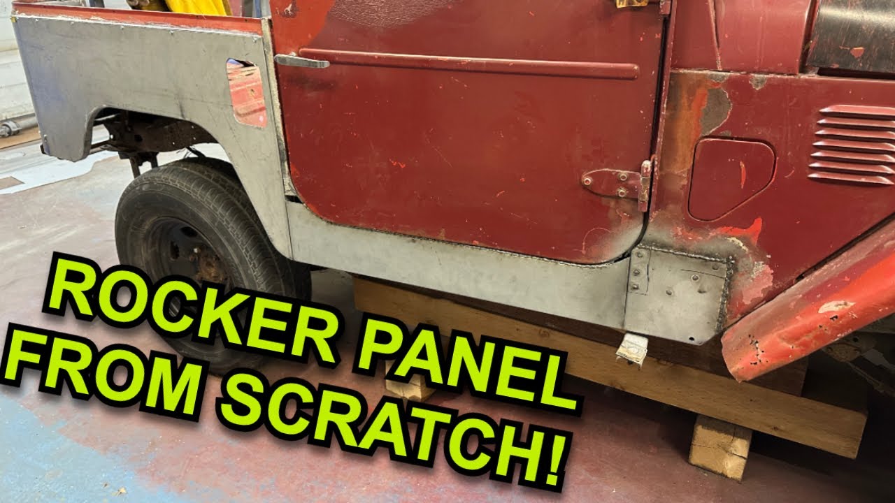 ROCK AND ROLL! ROCKER PANEL BUILT FROM SCRATCH! USING SIMPLE HAND TOOLS ...
