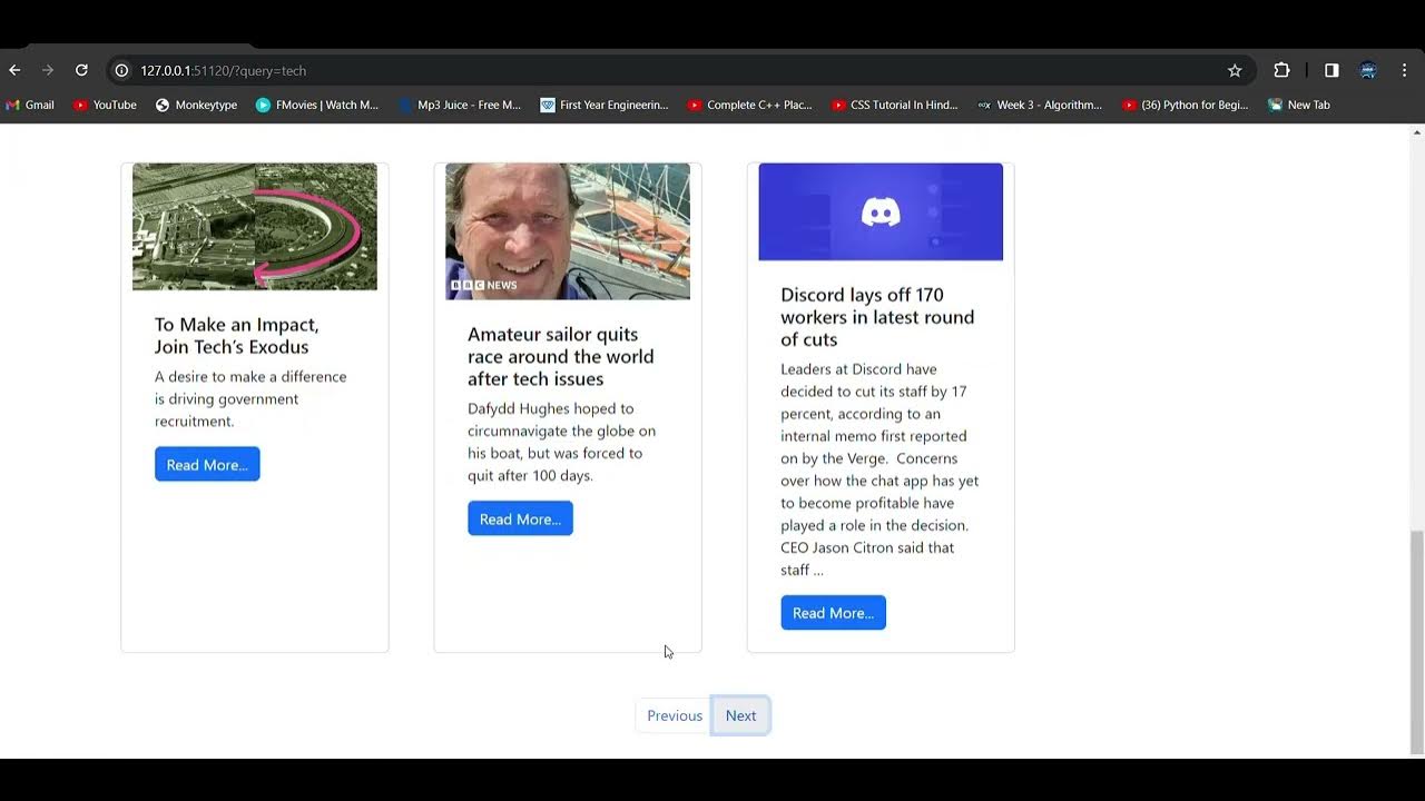 News Daily Application using NewsAPI - YouTube