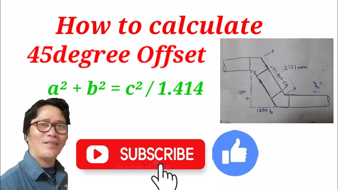 HOW TO CALCULATE 45 DEGREE OFFSET YouTube HOW TO CALCULATE 45 DEGREE OFFSET YouTube