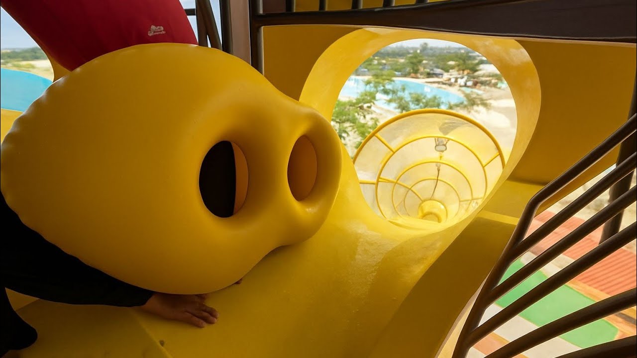 Super fast waterslide playground POV #Waterpark - YouTube