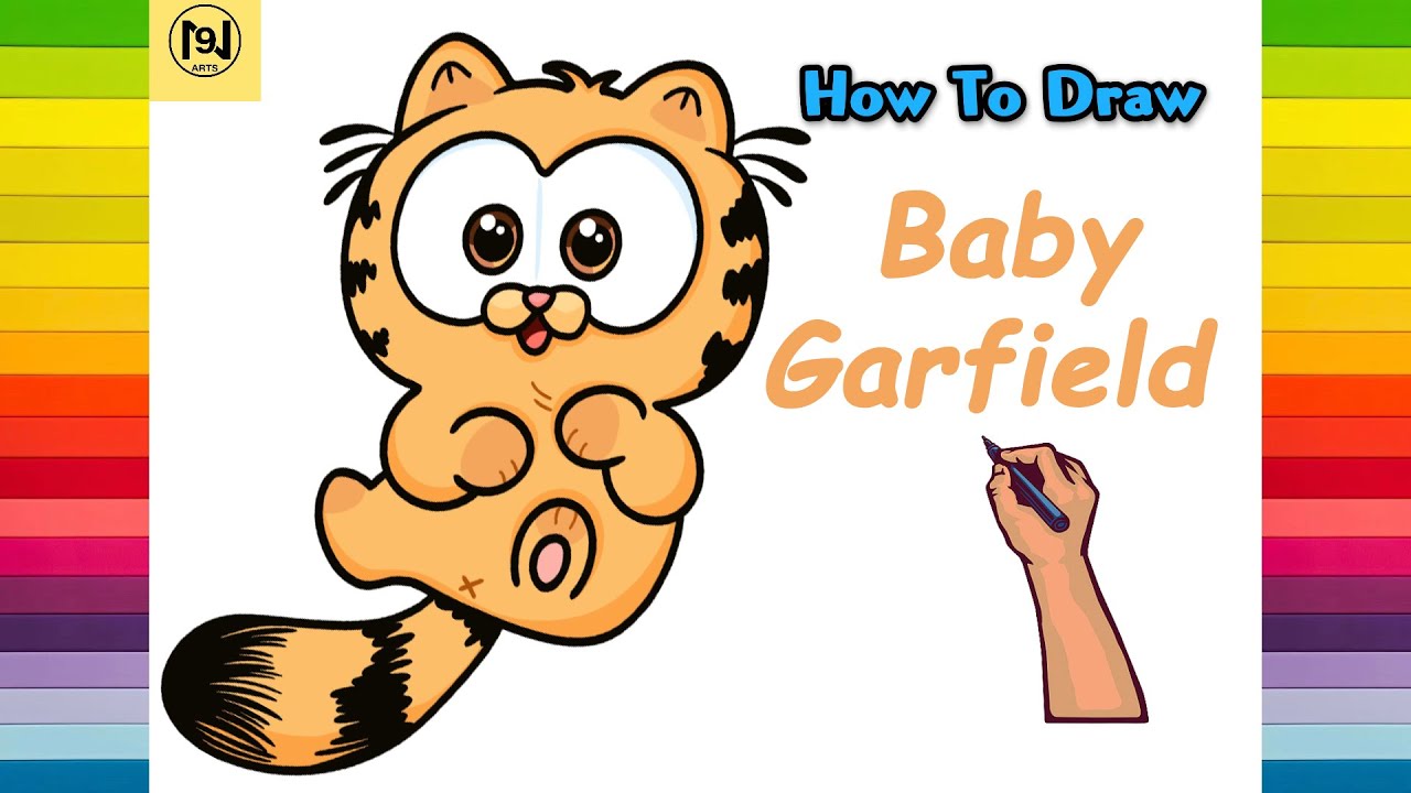How to Draw Baby Garfield Step by Step - YouTube