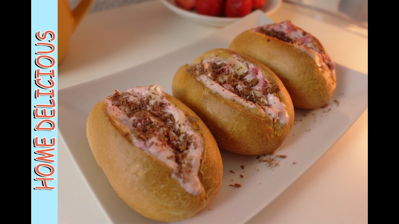 Strawberry Easy Buns - YouTube