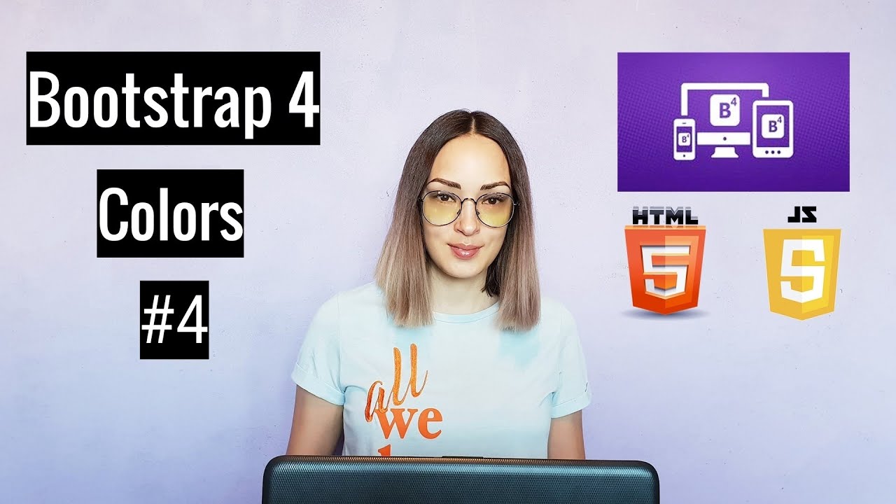 Урок 4 Bootstrap 4 . Цвета / colors. - YouTube