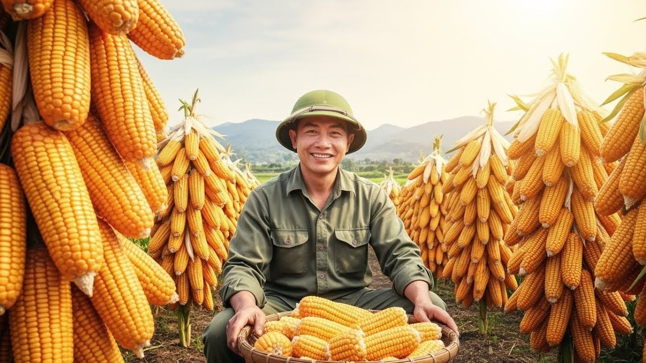Corn harvest in | From the Garden to the Consumer - YouTube